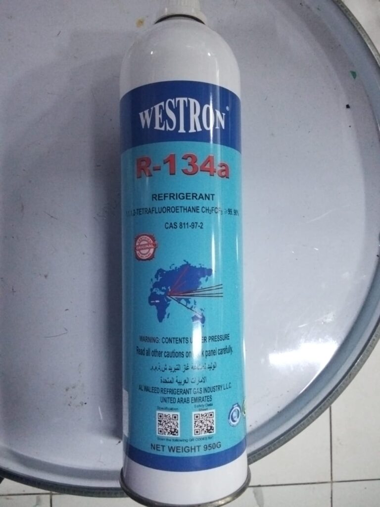 Westron R134a gas cans 950g - Coolmass Refrigeration