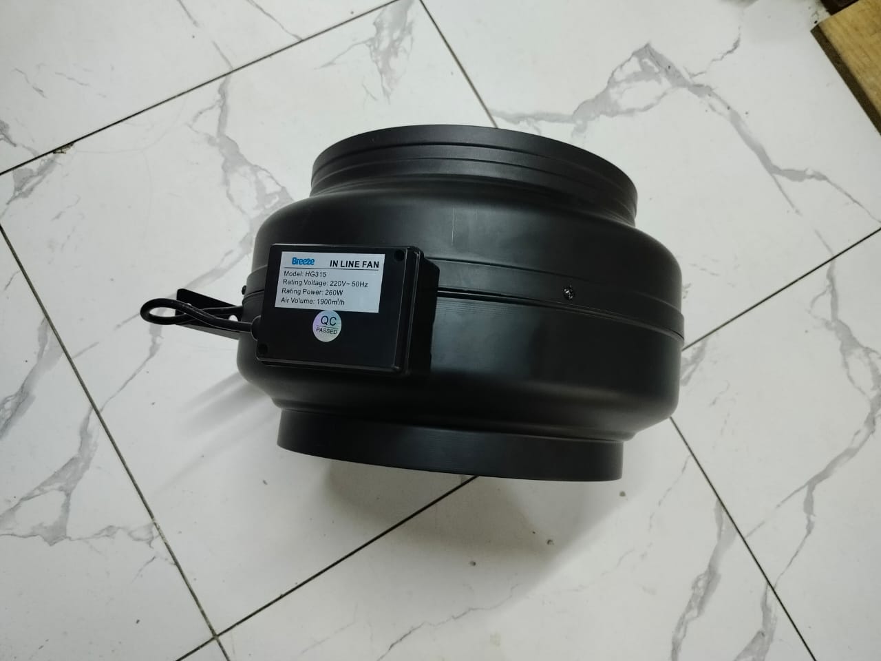 200mm Metallic inline duct fans - Coolmass Refrigeration